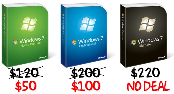 Windows 7 la oferta
