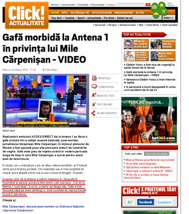 Am aparut cu arhi in click