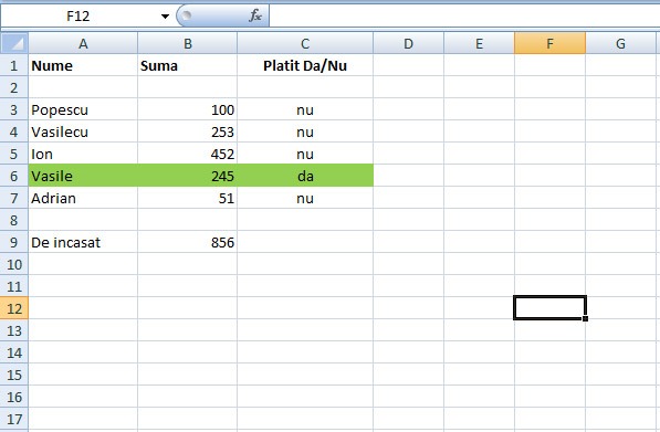 Care va pricepeti la excel?