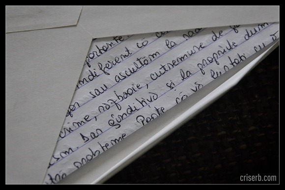 O scrisoare