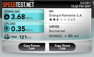 Viteza net de la Orange